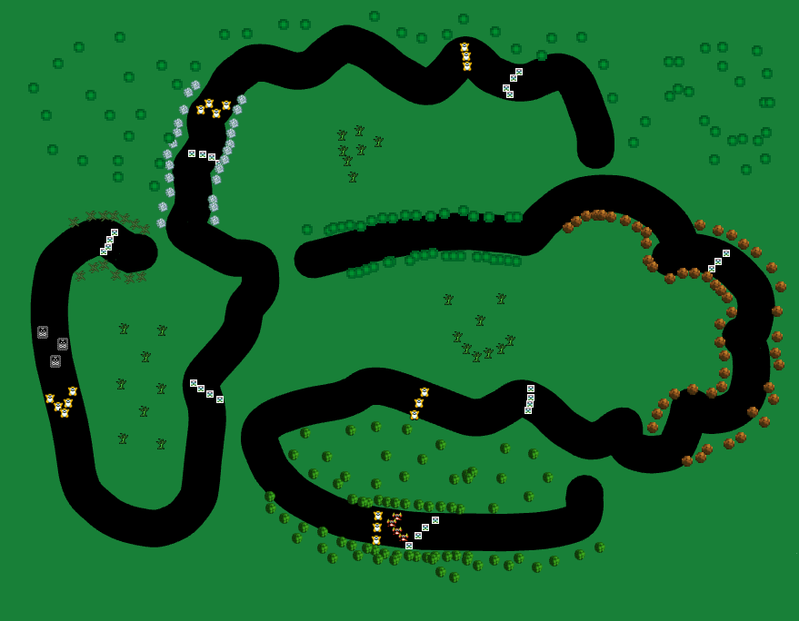 The forest of trees - Mario Kart PC
