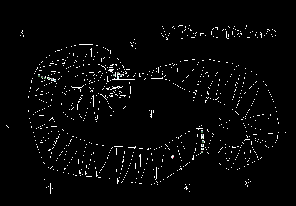 vib-ribbon circuit - Mario Kart PC