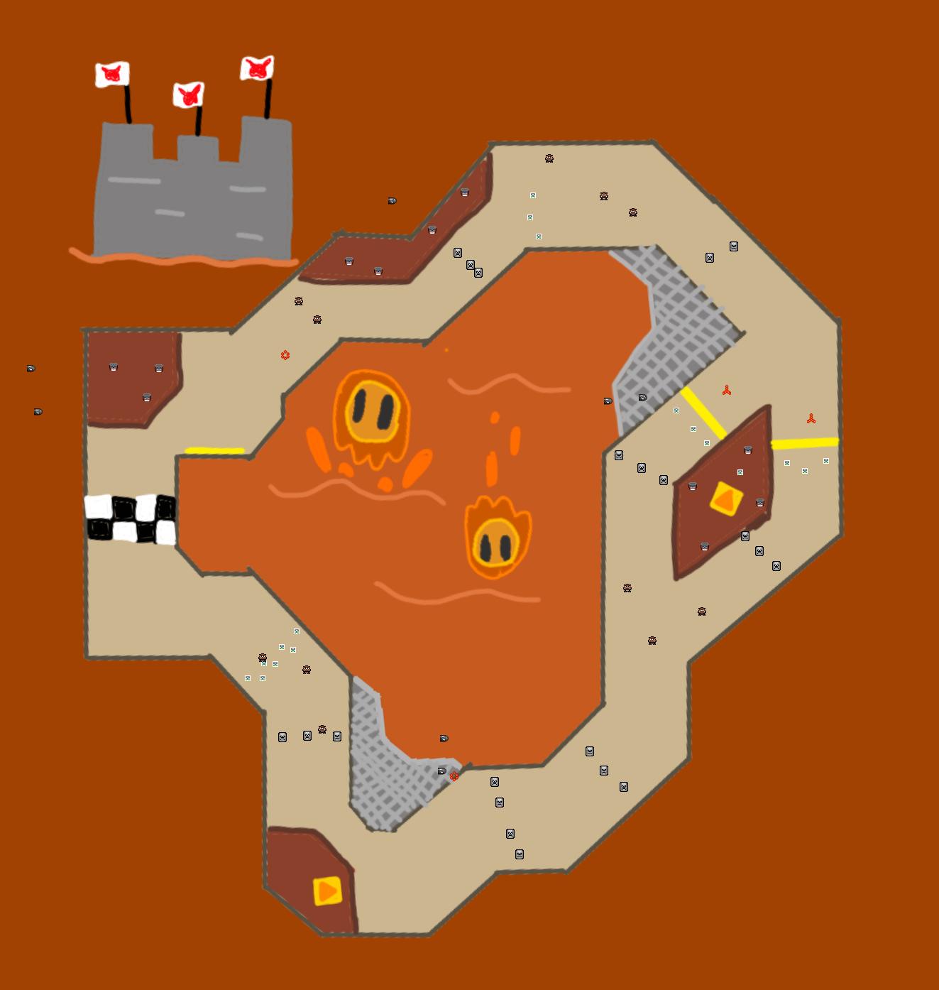 Bowser's Castle 2 - Mario Kart PC