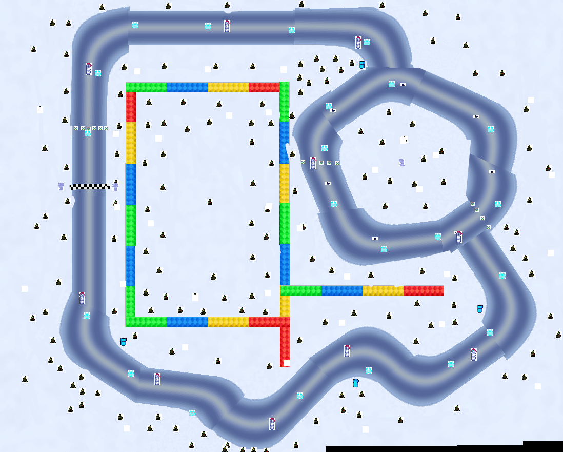 Christmas Circuit (Remake) - Mario Kart PC