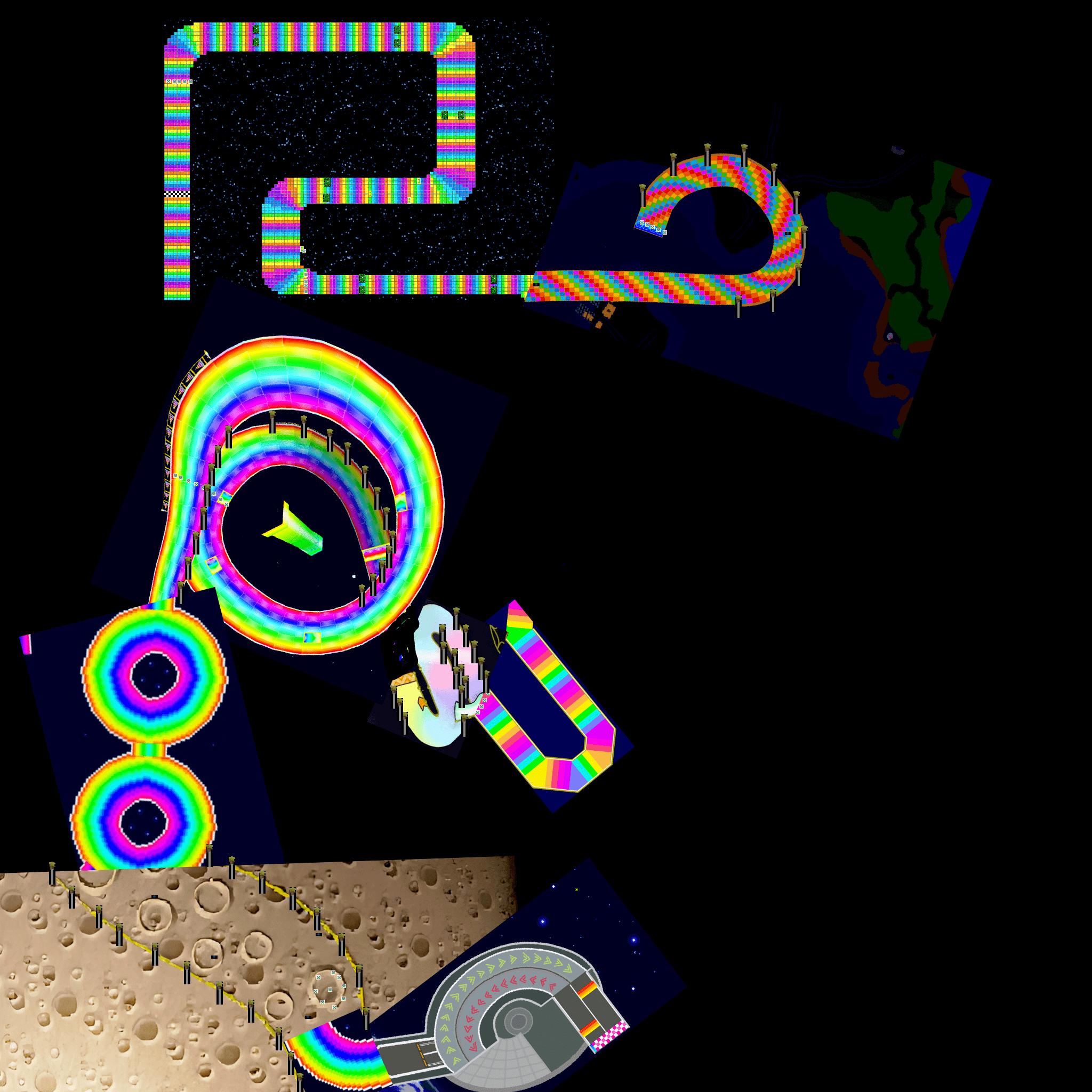 Rainbow Road DX - Mario Kart PC