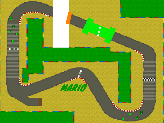 SNES Mario Circuit 1 Pretty Good Remake - Mario Kart PC