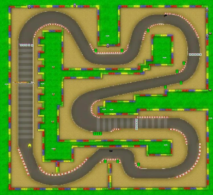 Snes Mario Circuit 3 - Mario Kart PC
