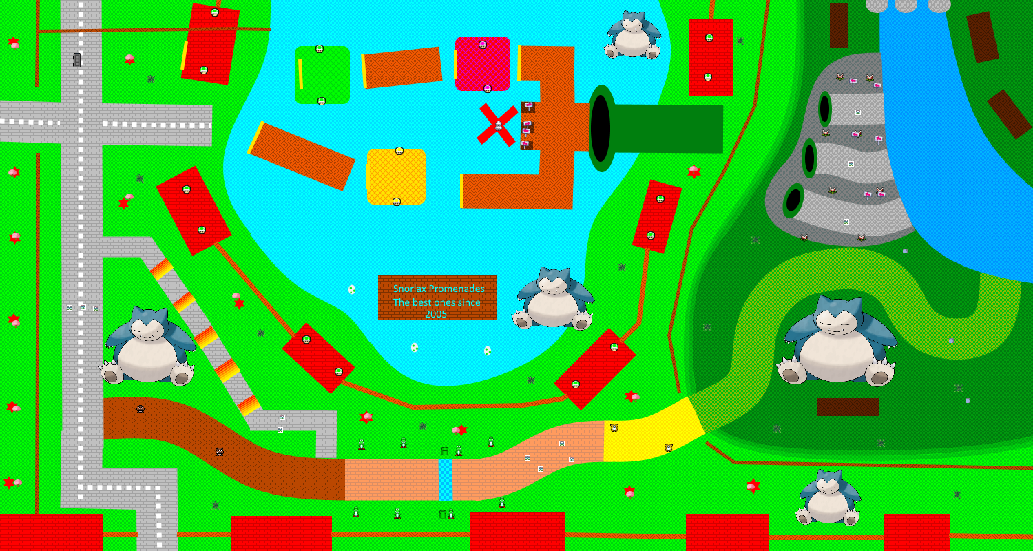 MKPC - Lac Ronflex / Snorlax Lake (DEBUT OF MK2L) - Mario Kart PC
