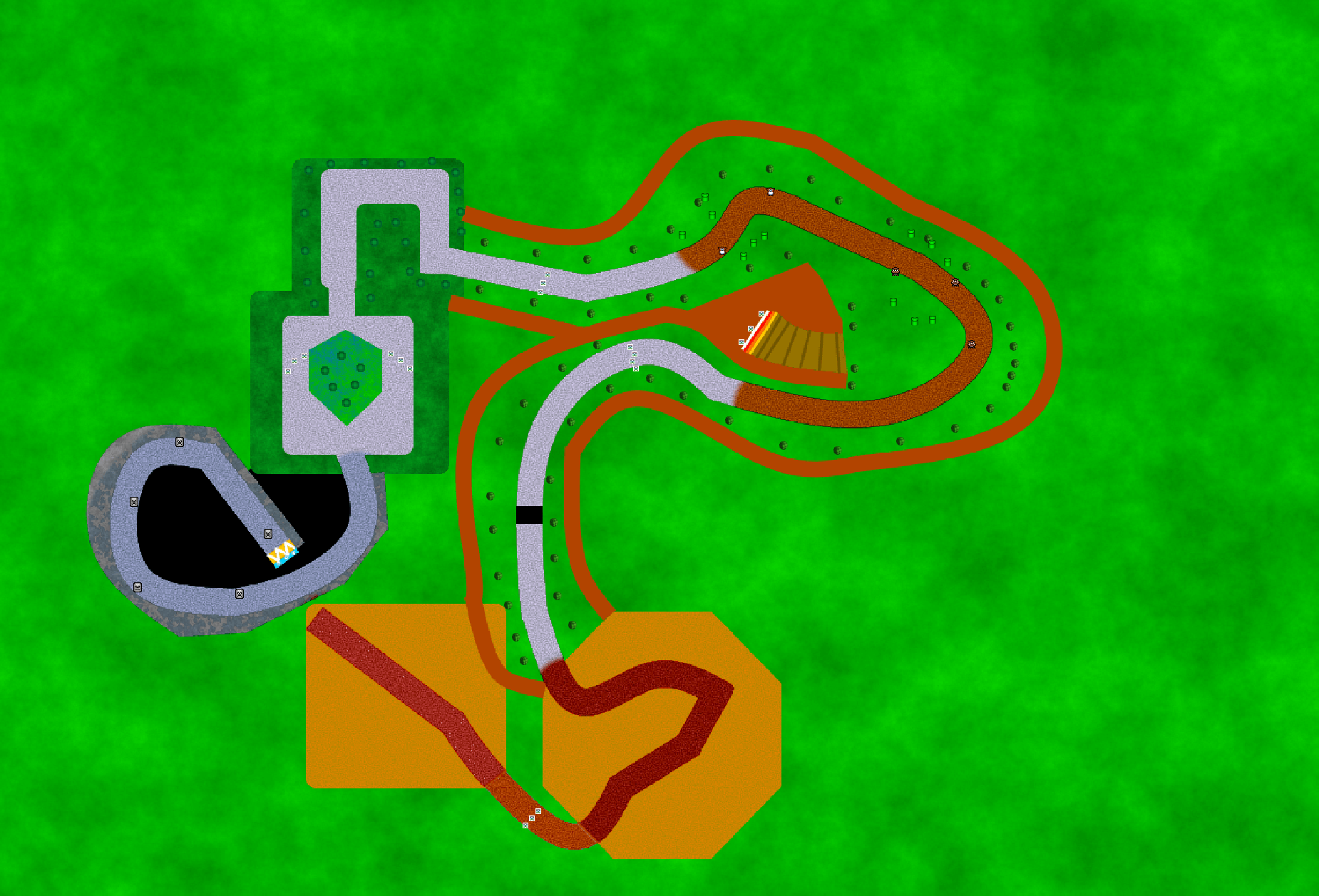 Toadstool Garden - Mario Kart PC