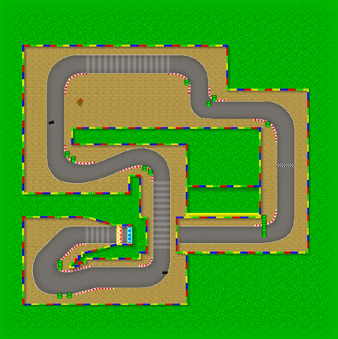 SNES Mario Circuit 2 - Mario Kart PC