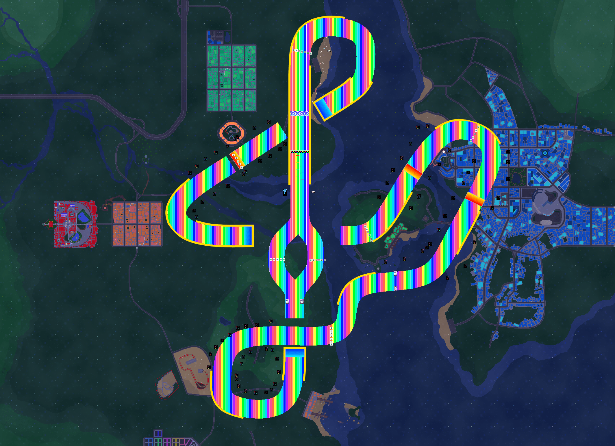 Rainbow Road - Mario Kart PC