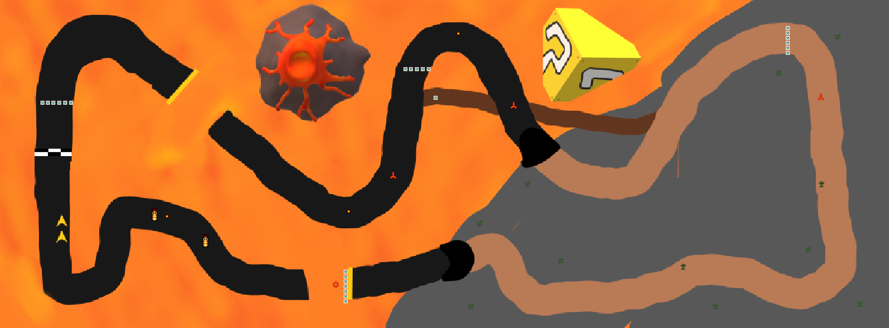 Volcano Ruins - Mario Kart PC