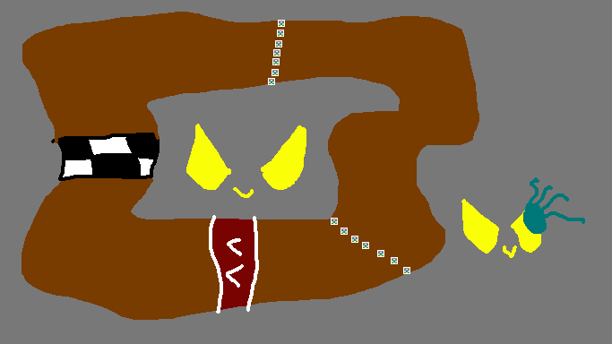 MKS: 1-B The Basment FIGHT - Mario Kart PC