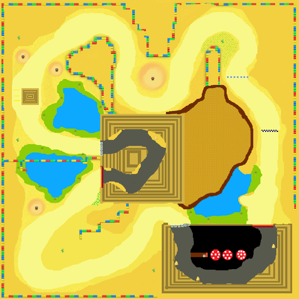 GBA Yoshi Desert - Mario Kart PC