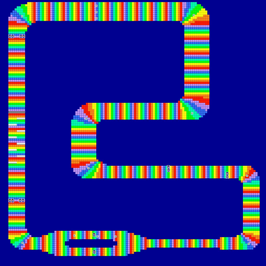 SNES Rainbow Road (GBA Style) - Mario Kart PC