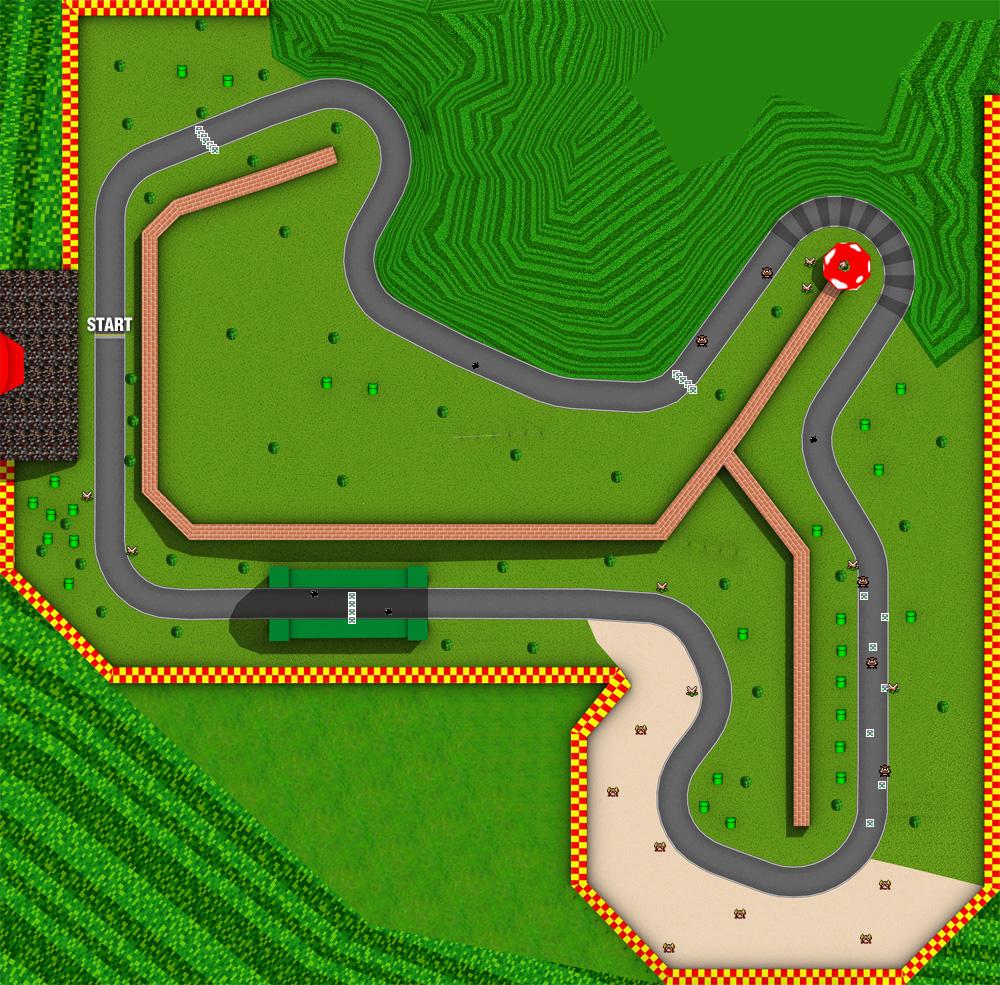 N64 Mario Raceway - Mario Kart PC