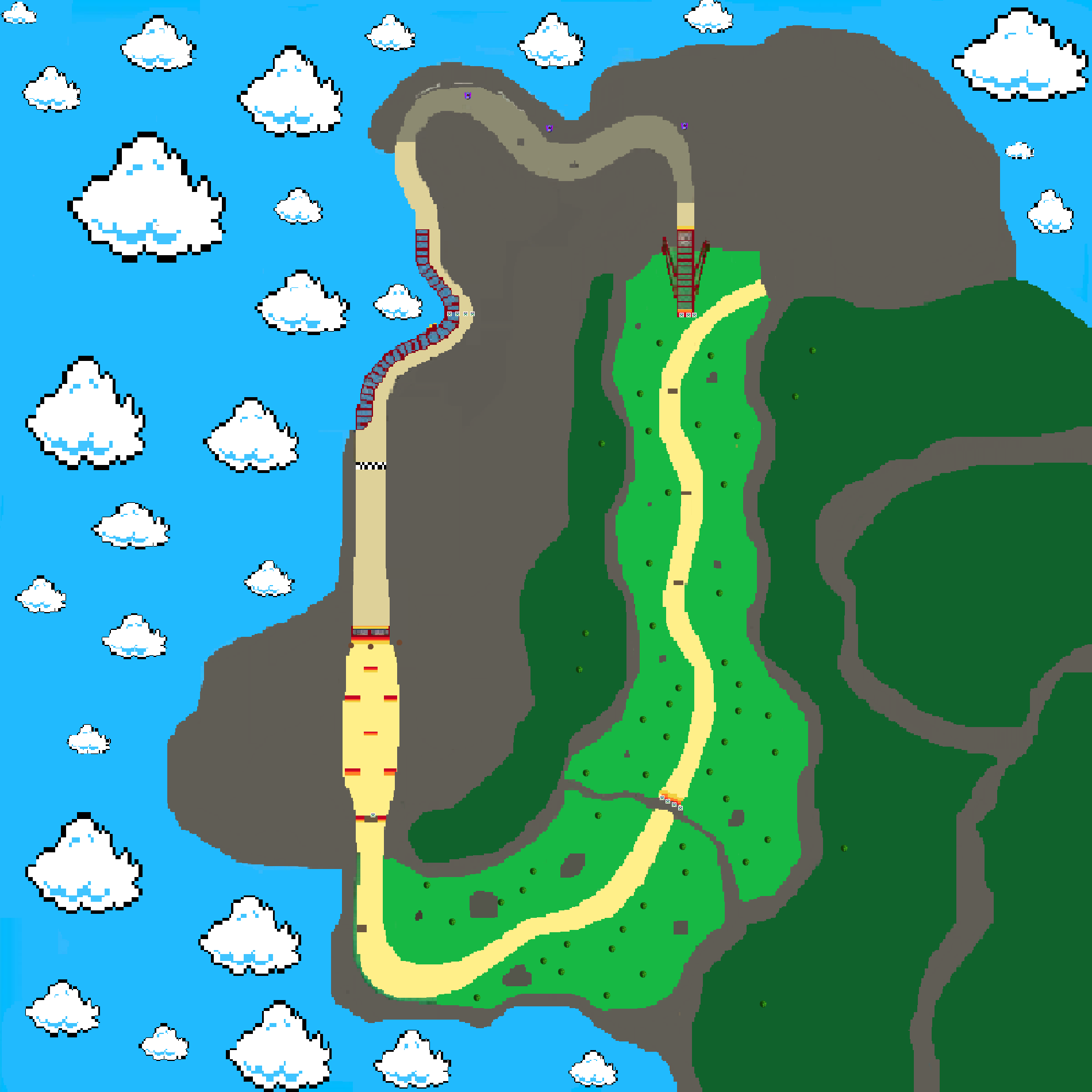 3DS Rock Rock Mountain - Mario Kart PC