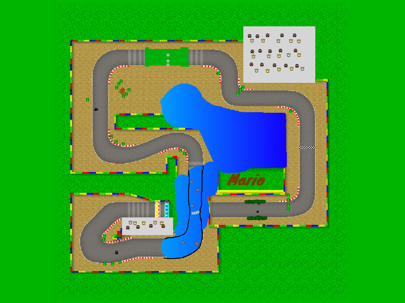 MKPCDX- SNES Mario Circuit 2 - Mario Kart PC