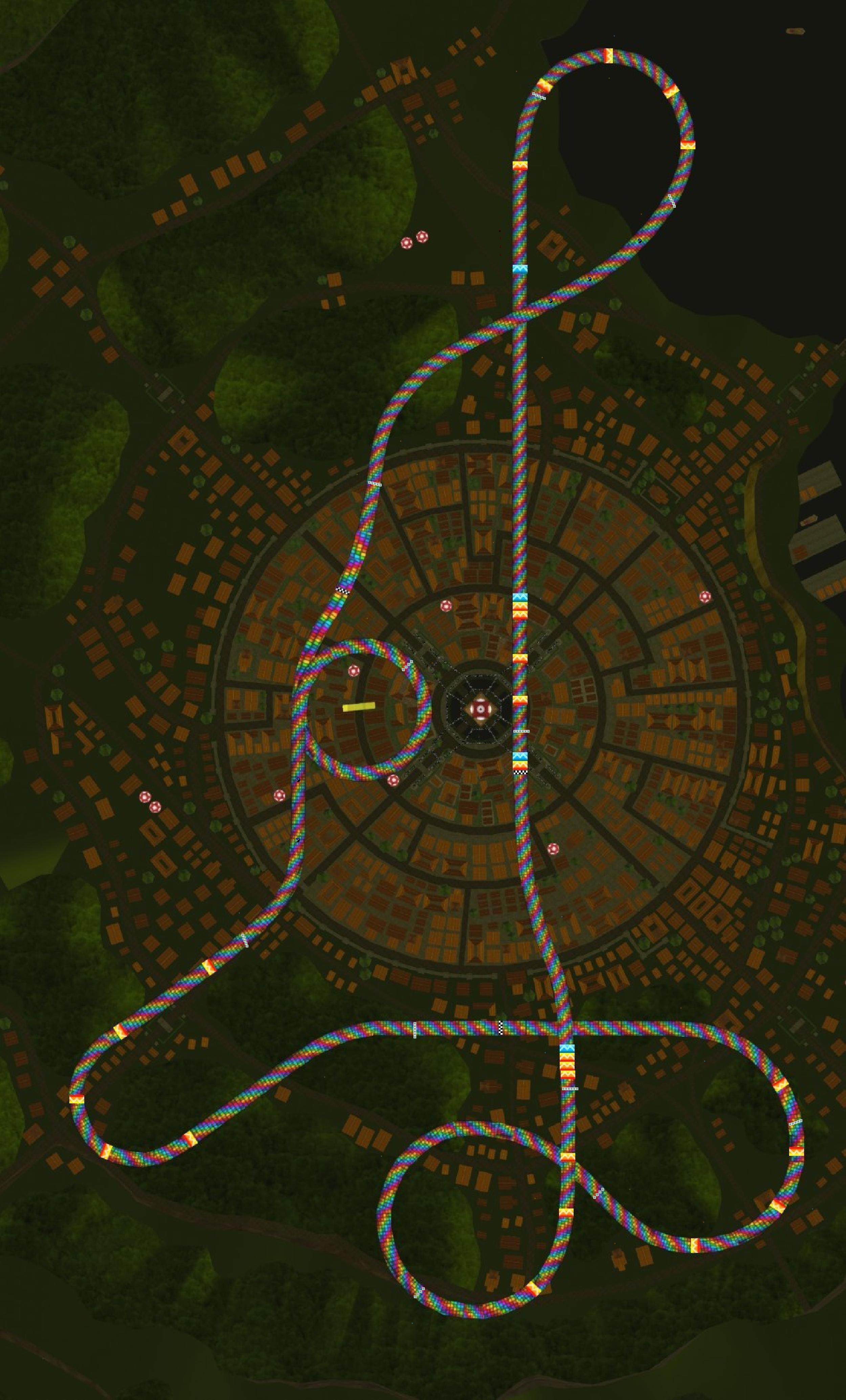 N64 Rainbow Road - Mario Kart PC