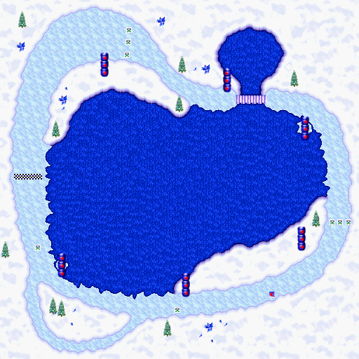Frosty Lake - Snow 1 - Mario Kart PC