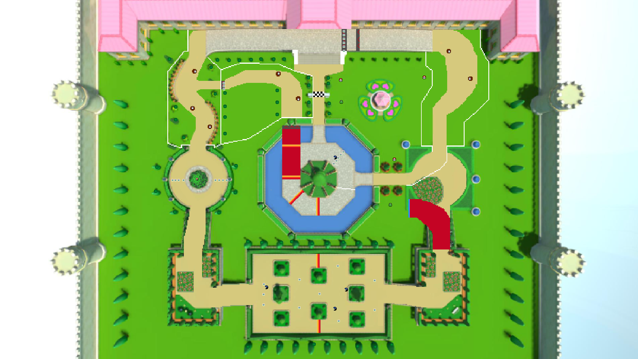 DS Peach Gardens 2 - Mario Kart PC