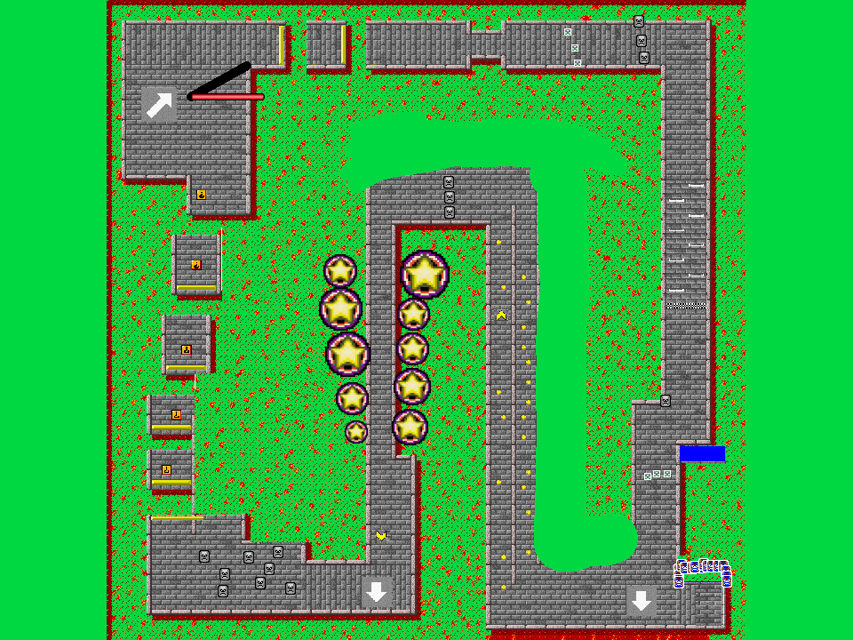 MK1C- Bowser's Castle R - Mario Kart PC