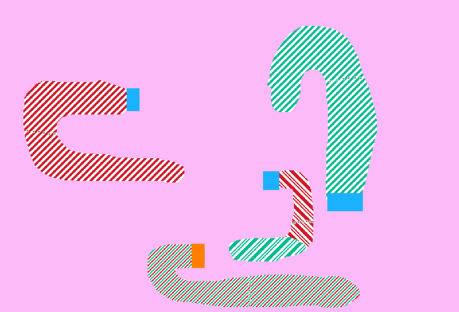 Xmas day 10 candy cane curve - Mario Kart PC