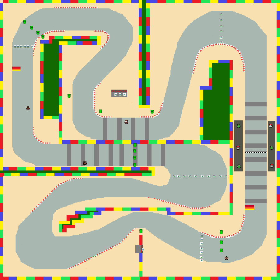 SNES Mario Circuit 4 - Mario Kart PC