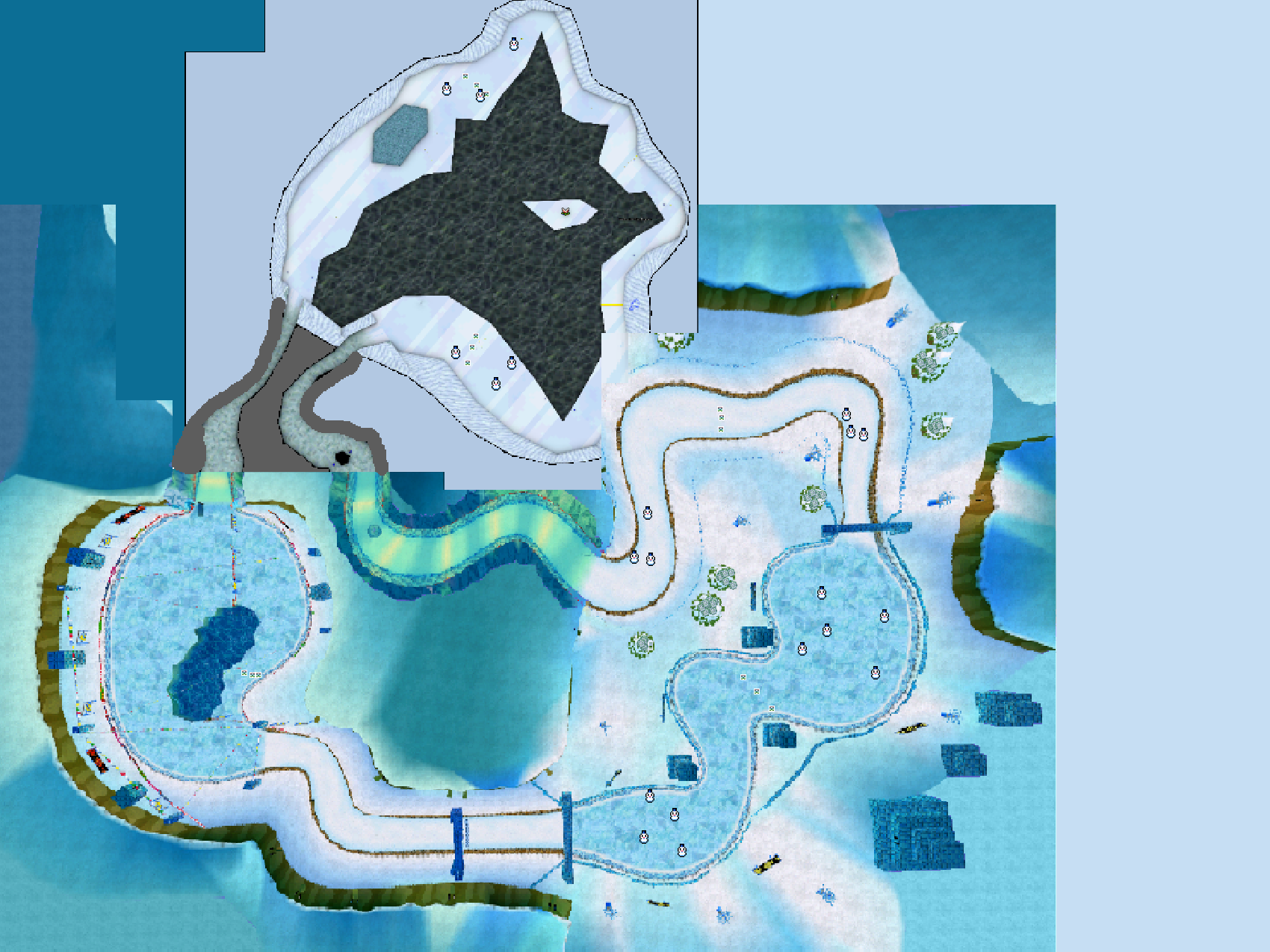 Christmas Special: (Both) Sherbert Lands - Mario Kart PC