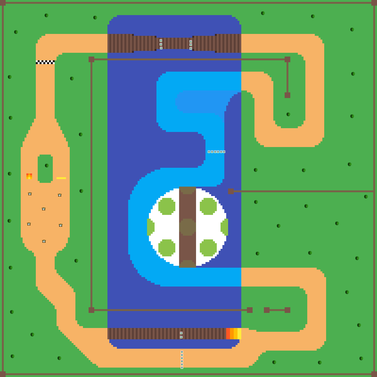 SBOK6 SBOK3 Yoshi Lake 1 - Mario Kart PC