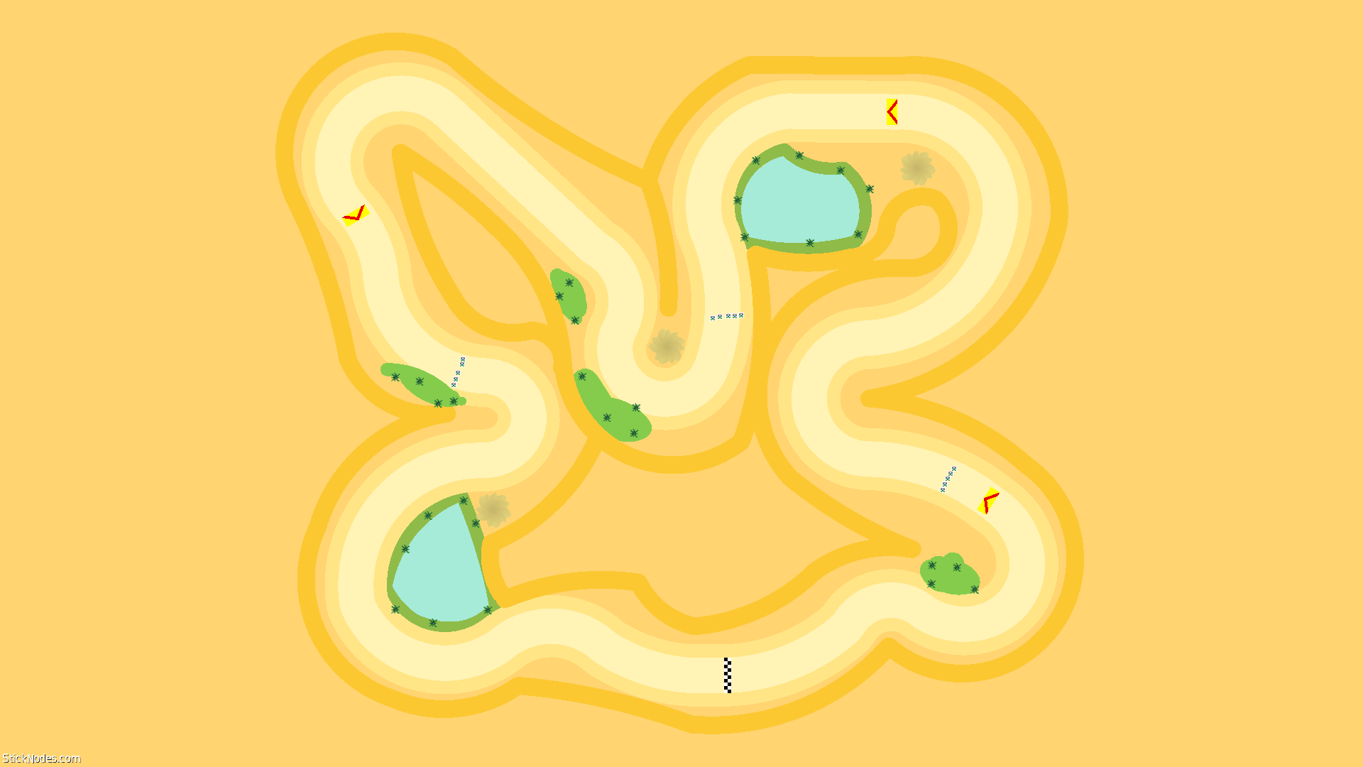 Yoshi Desert - Mario Kart PC