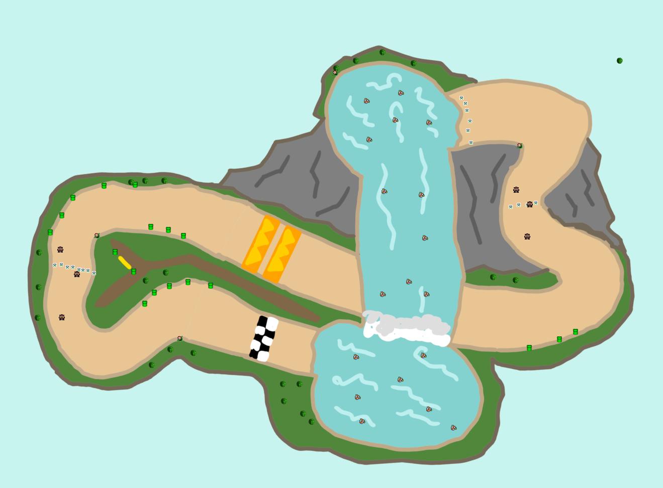 Waterfall Walk - Mario Kart PC