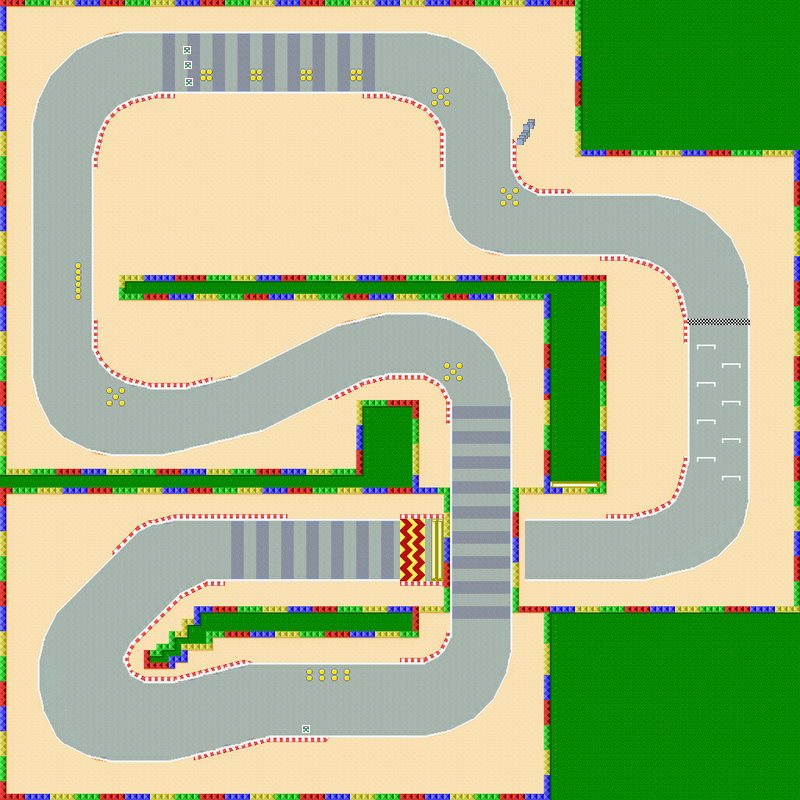 GBA SNES Mario Circuit 2 R - Mario Kart PC