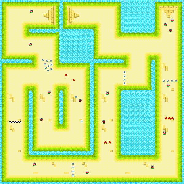 The Ruins in Yoshi Desert - Mario Kart PC