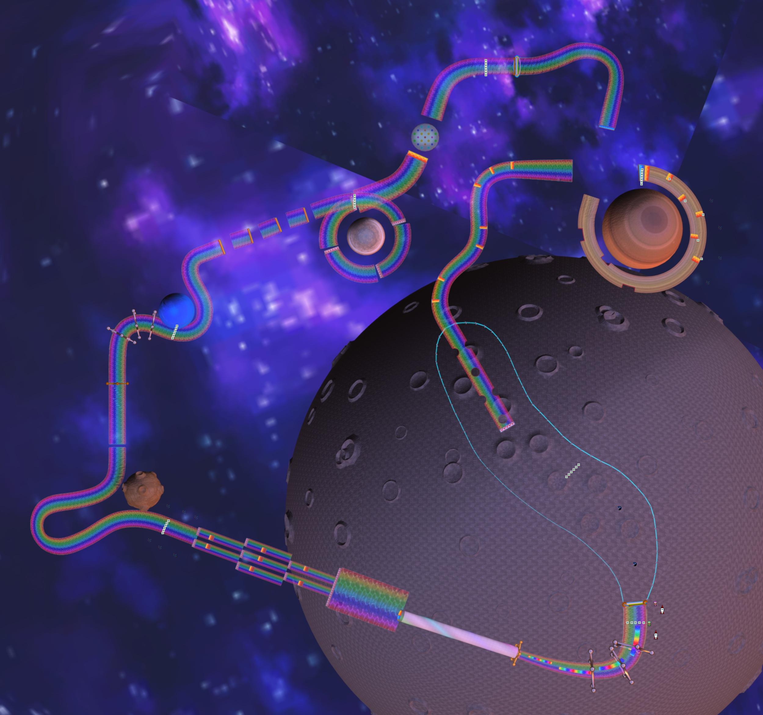 3DS Rainbow Road - Mario Kart PC