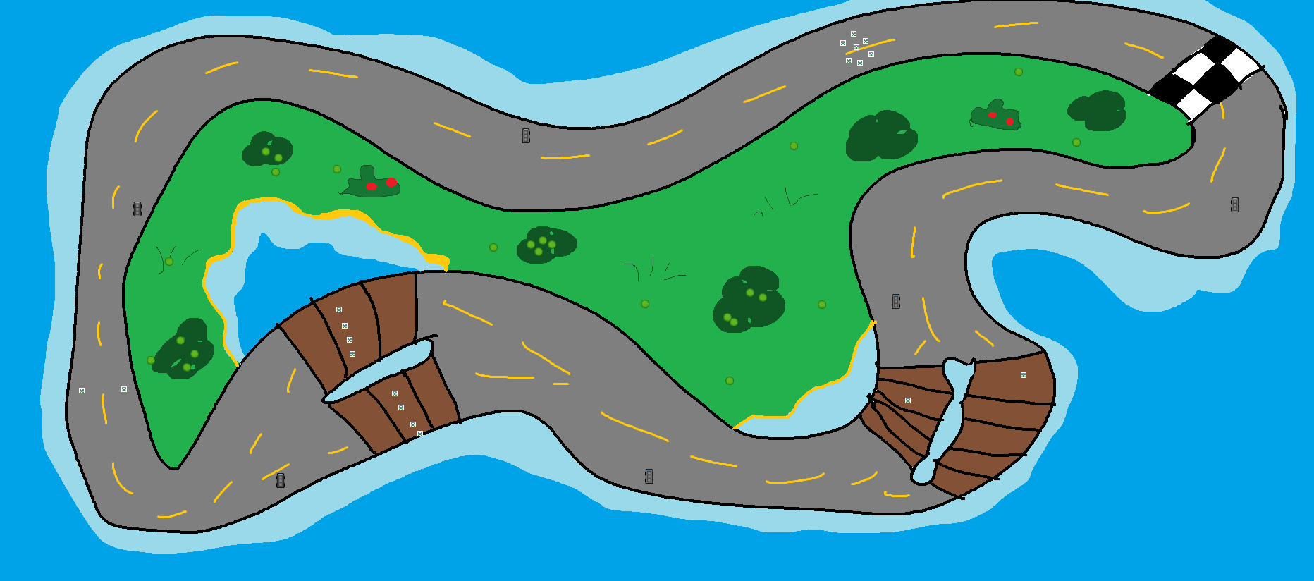 Grass Grass Circuit - Mario Kart PC