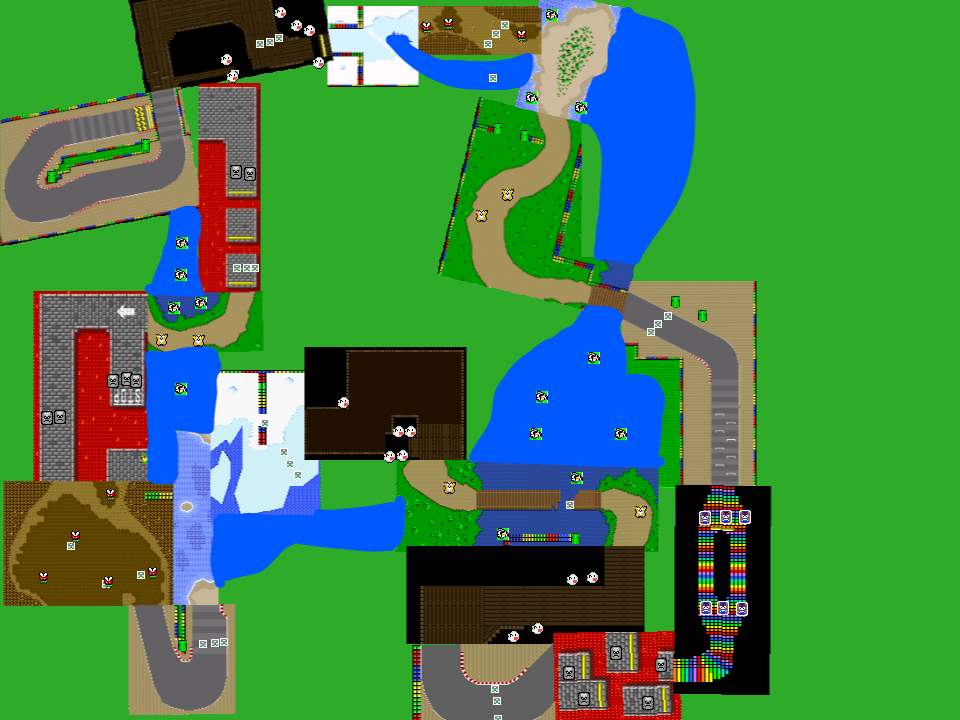 SNES Tracks: All in One - Mario Kart PC