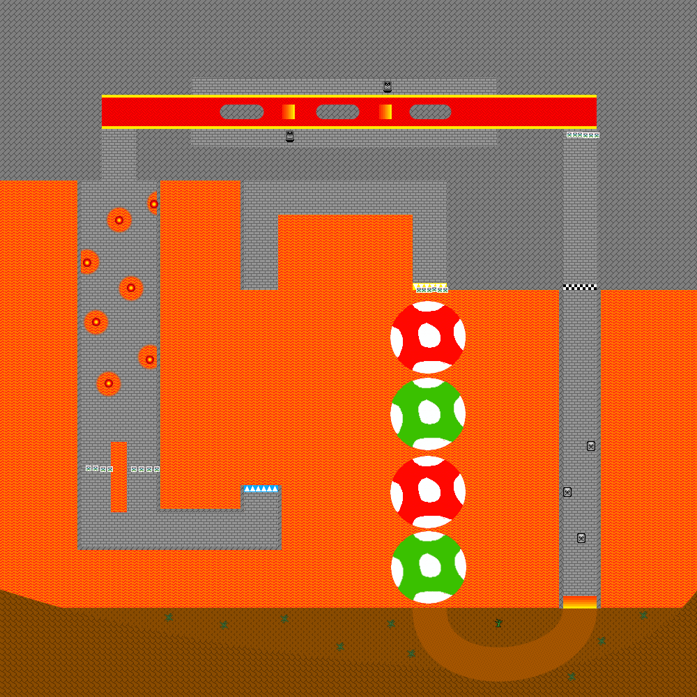 SNES Bowser Castle 1 - Mario Kart PC