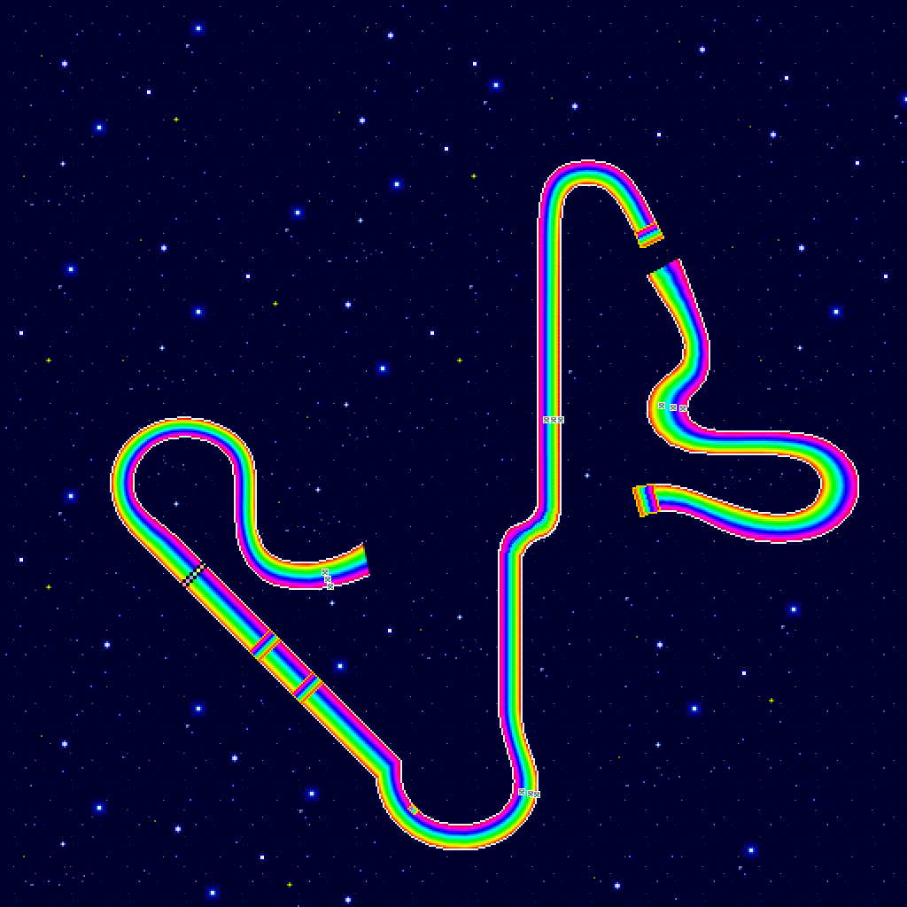 PC DS Rainbow Road R - Mario Kart PC