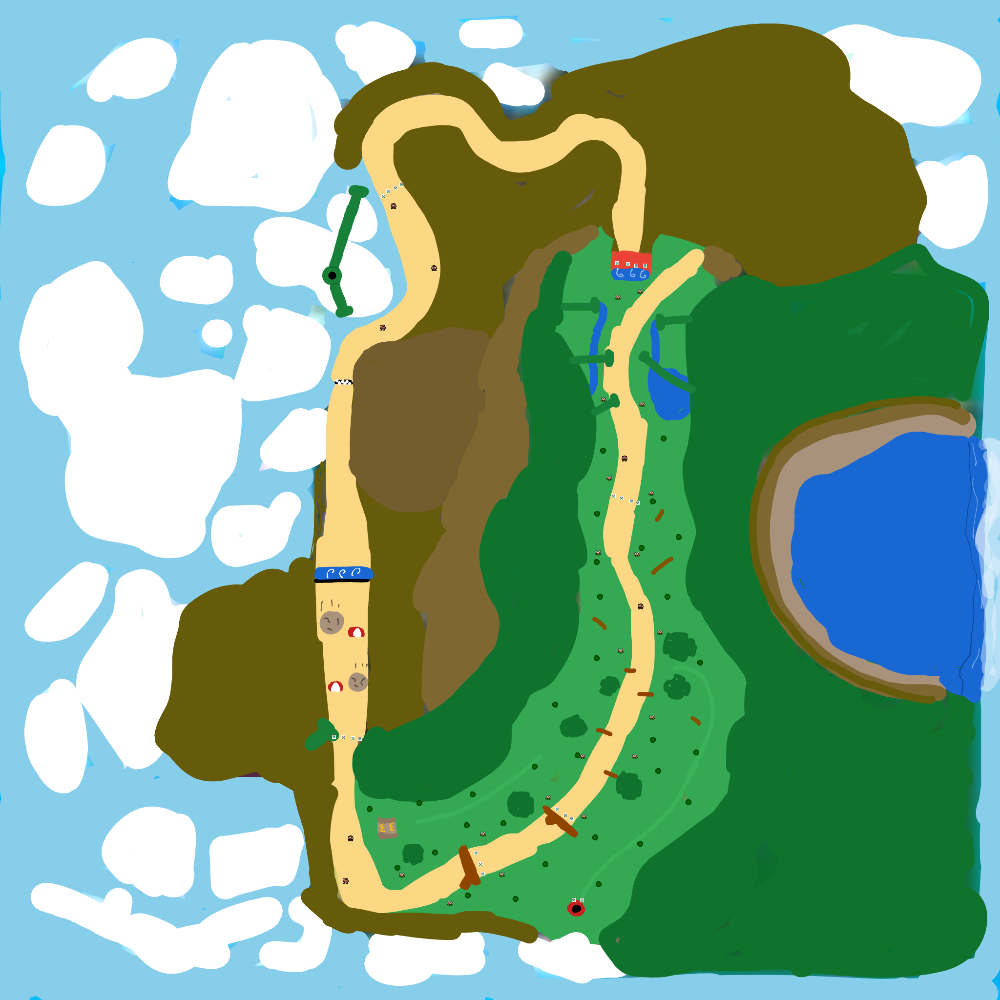 Rock Rock Mountain On Google Canvas - Mario Kart PC