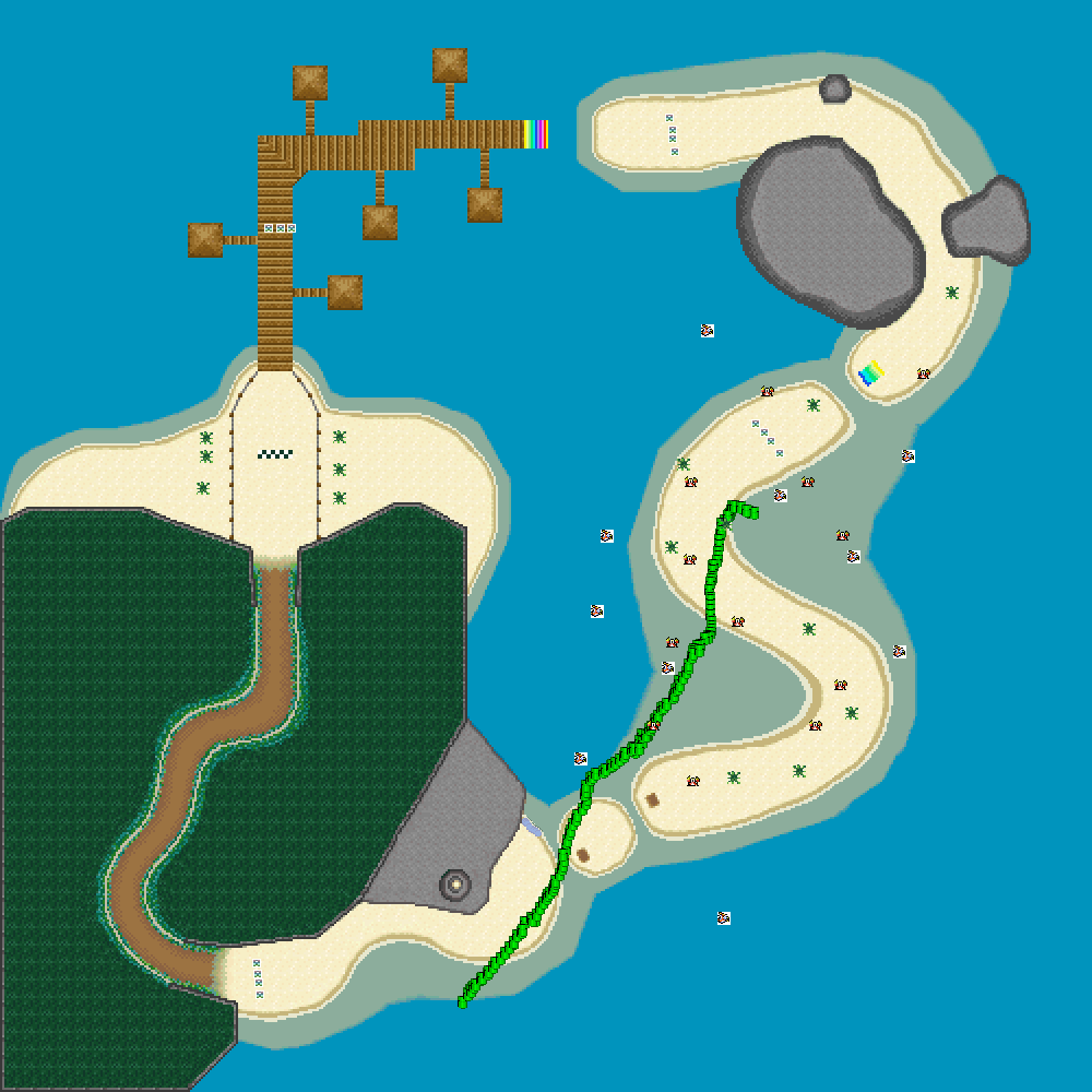 PC DS Cheep Cheep Beach R - Mario Kart PC