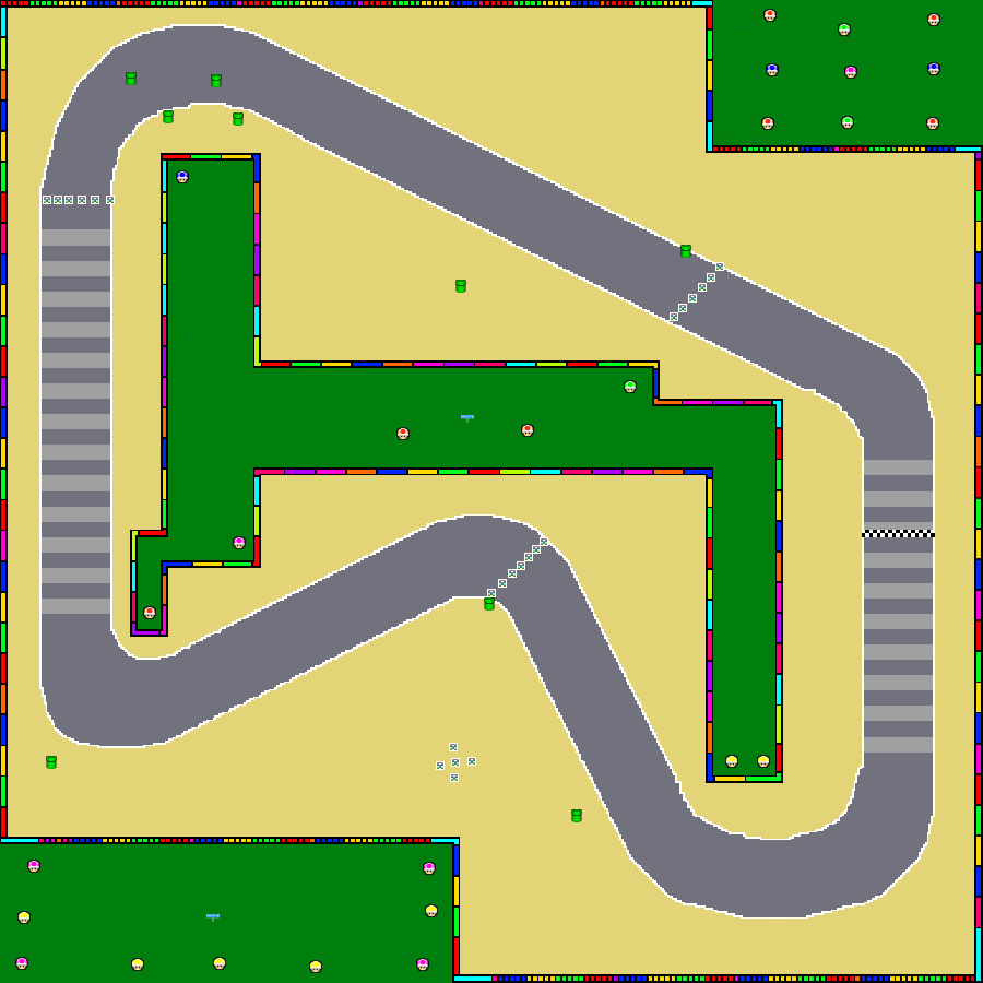 MKWT:RR SNES Mario Circuit 1 - Mario Kart PC