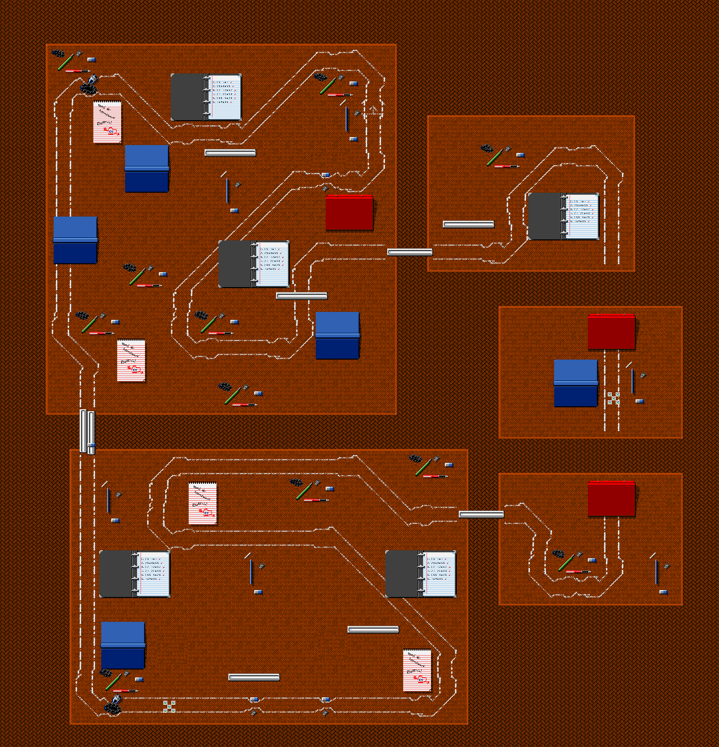 Race 15: Pencil Plateaux - Mario Kart PC