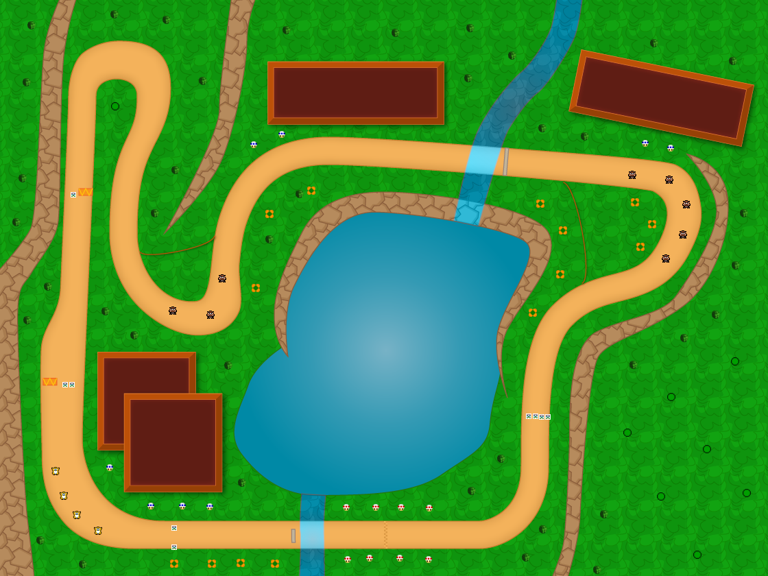 SMW Giddy Grassland - Mario Kart PC