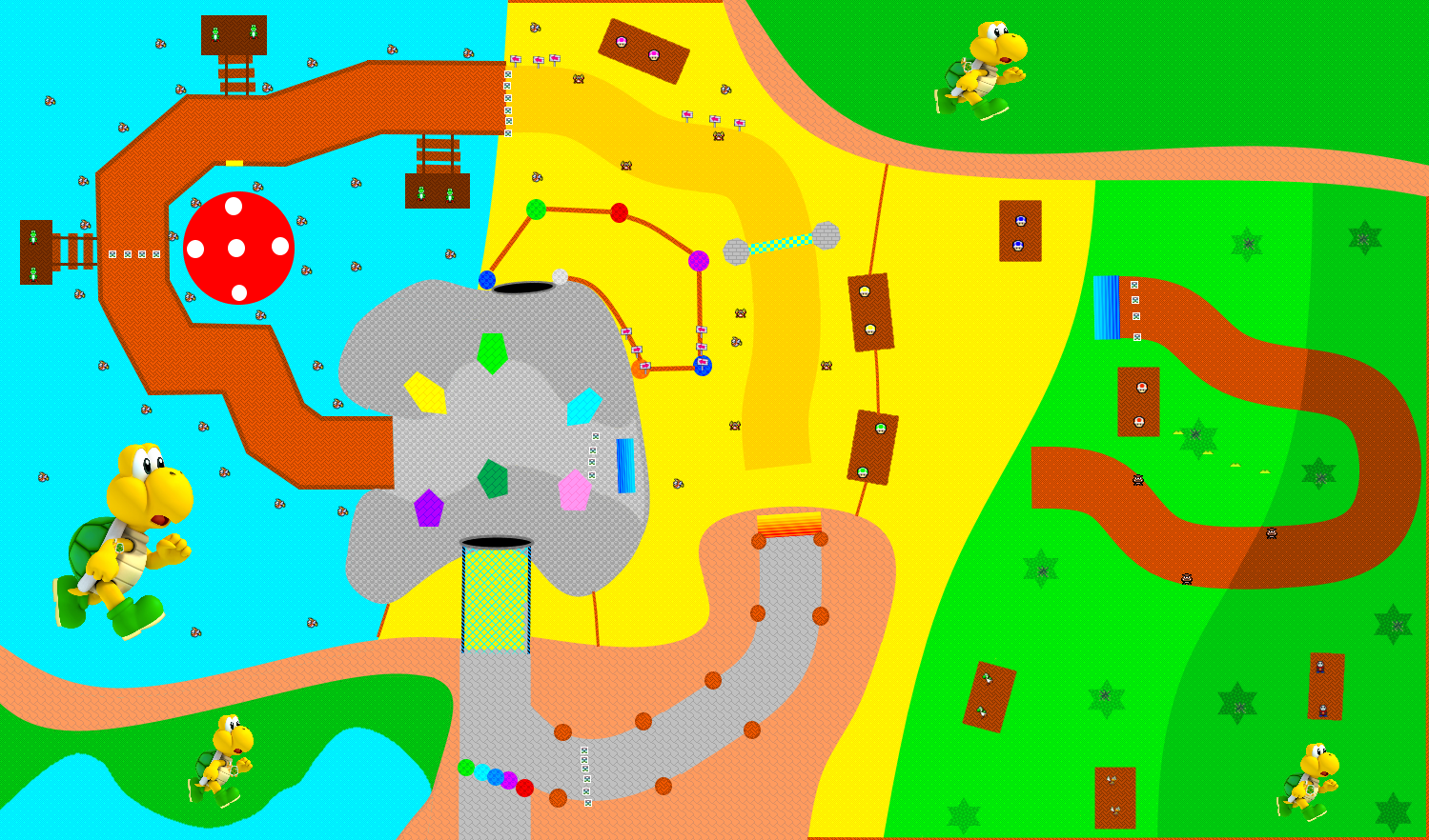 Mario Kart 1 (O) - Plage Cheep Cheep / Cheep Cheep Beach (Remake ...