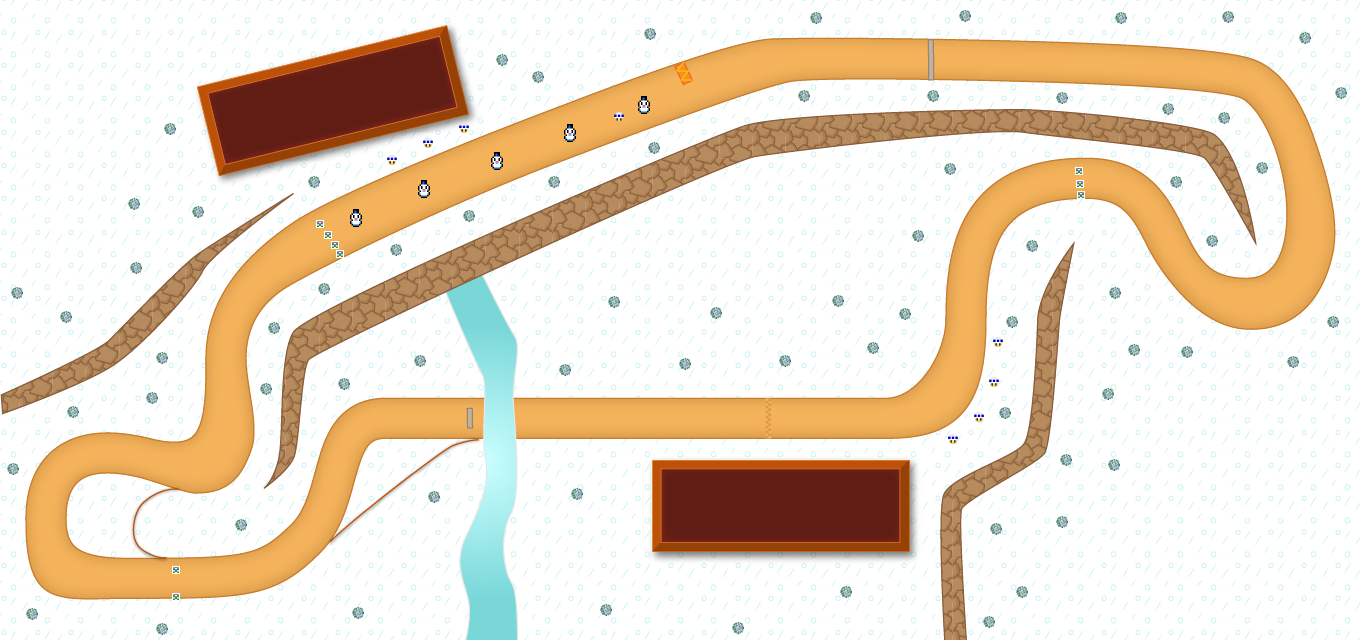 SMW Frosted Peak - Mario Kart PC