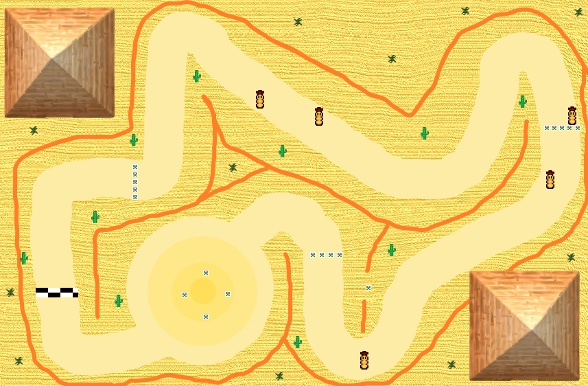 Pyramid Desert - Mario Kart PC