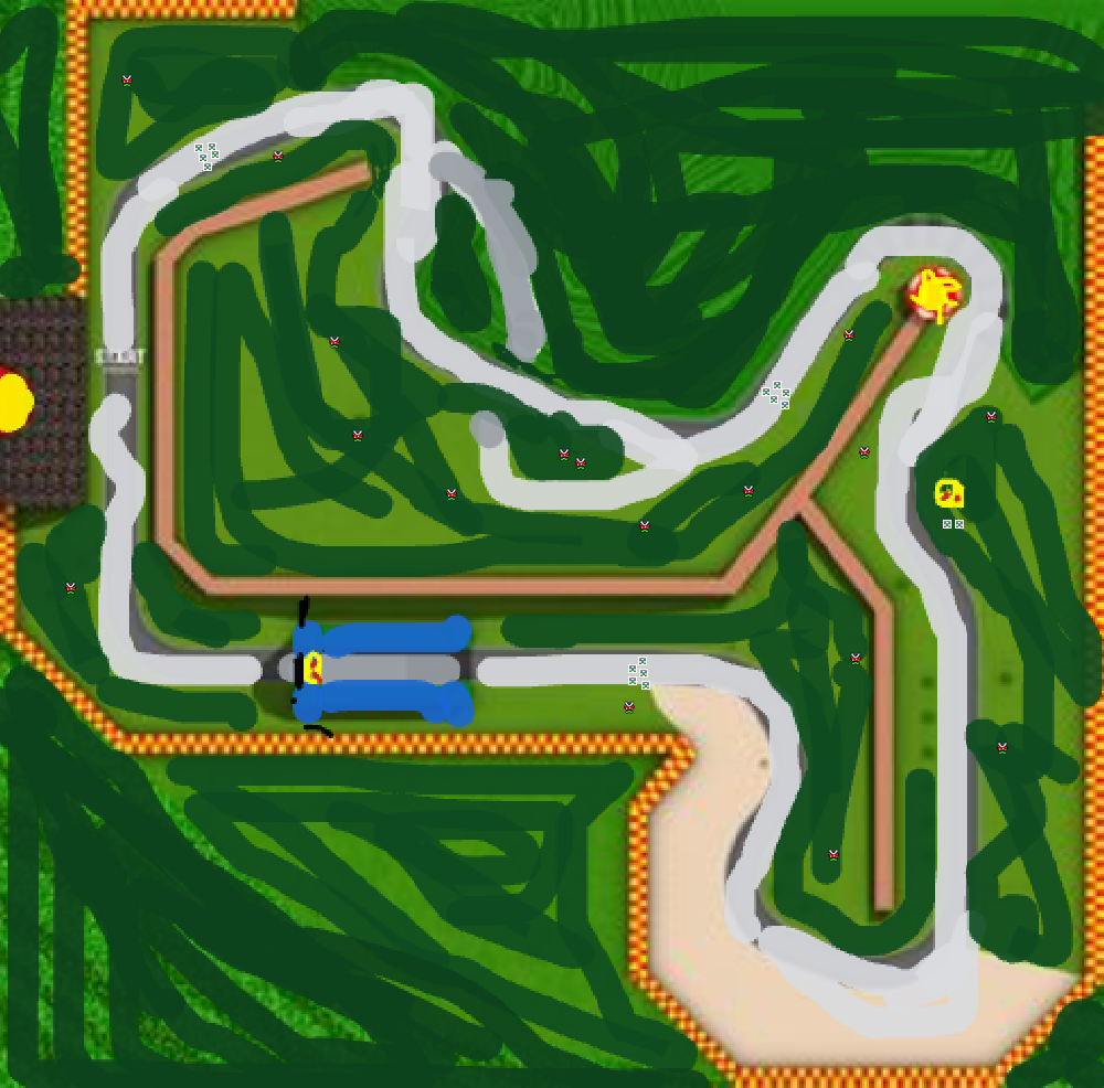 N64 Mario's Night Lane - Mario Kart PC