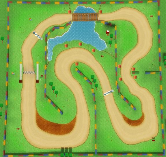 SNES Donut Plains 1 - Mario Kart PC