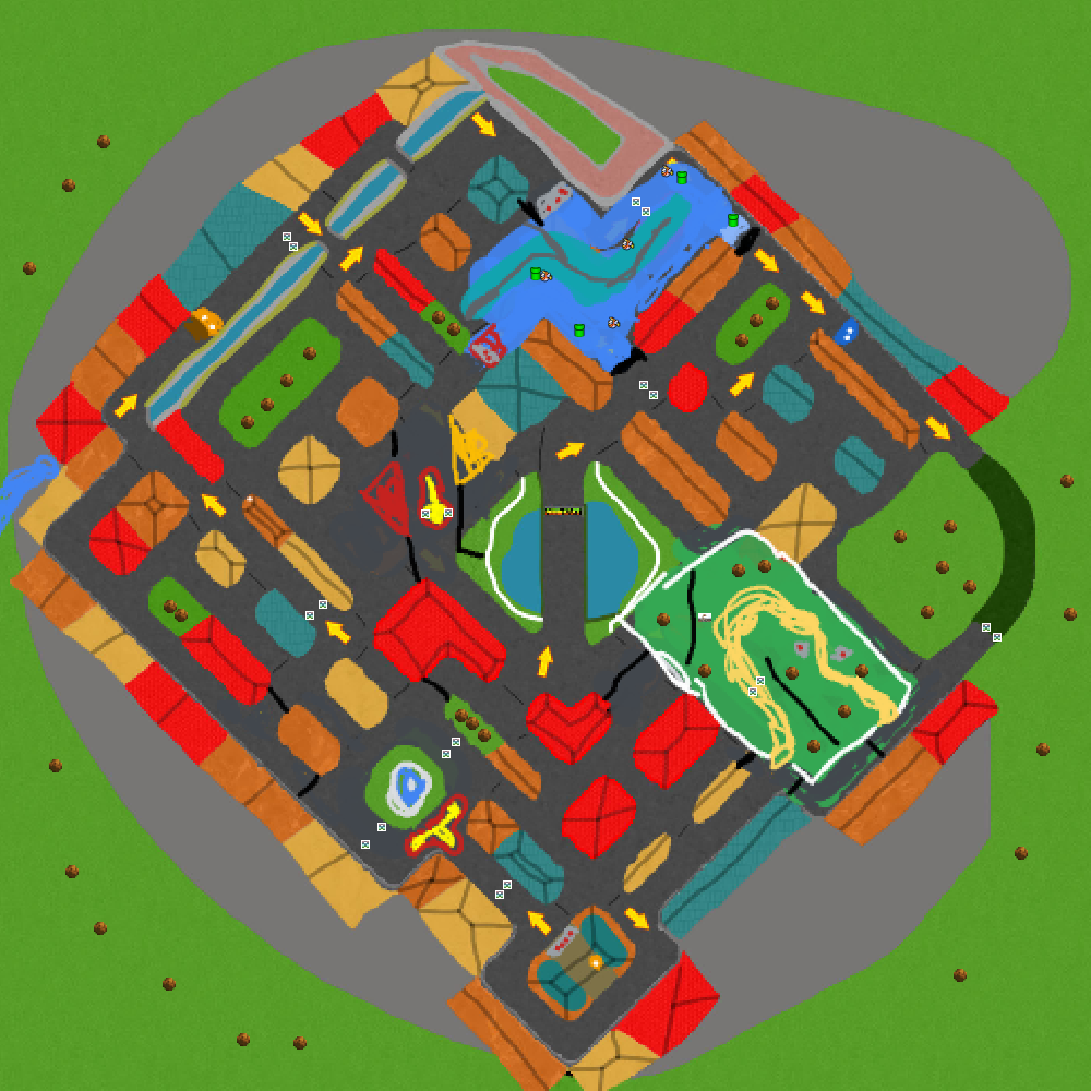 TOUR Town Traffic 1 - Mario Kart PC