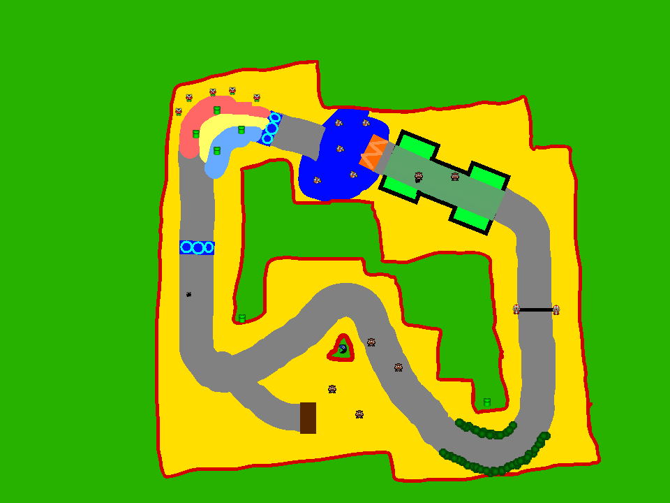 SNES Mario Circuit 1 - Mario Kart PC