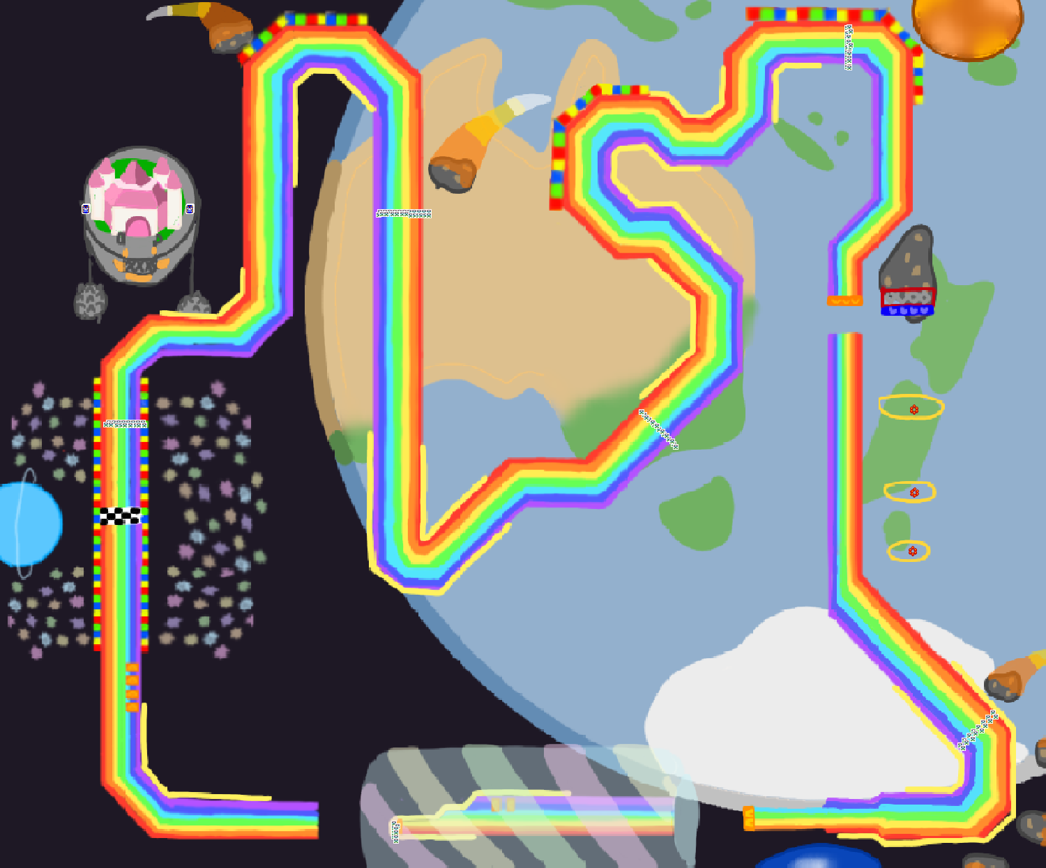 Rainbow Road - Mario Kart PC