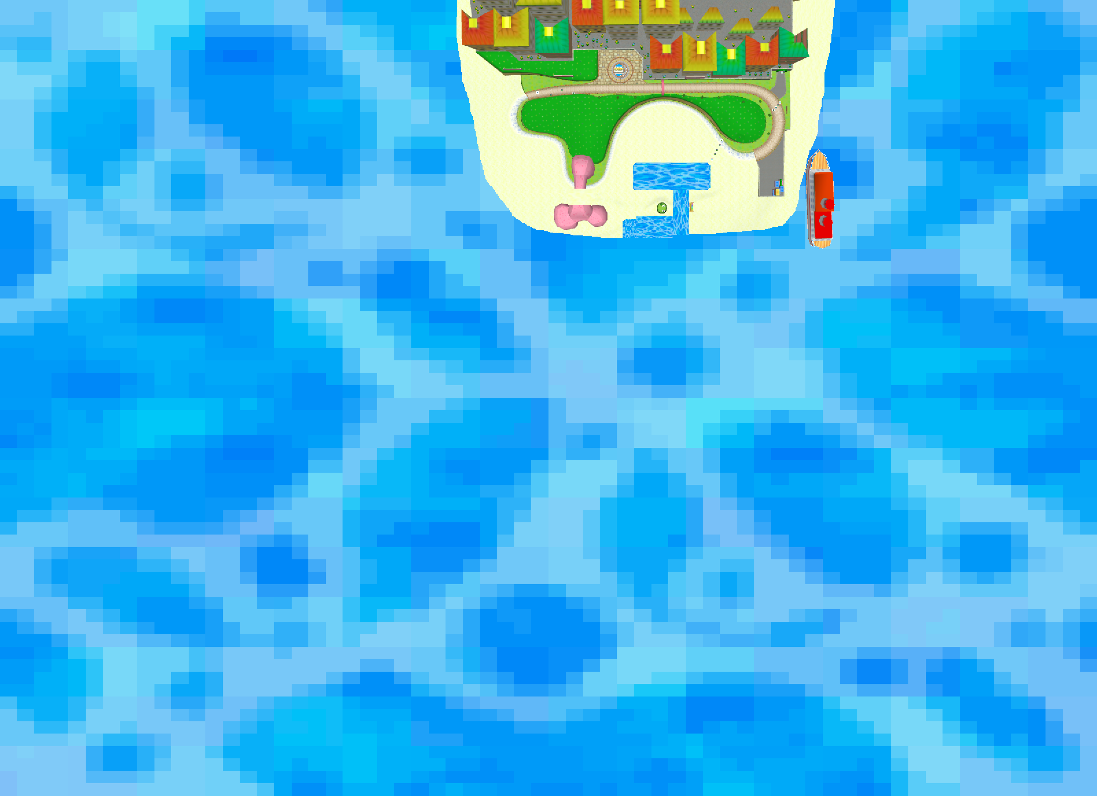 GCN Peach Beach - Mario Kart PC