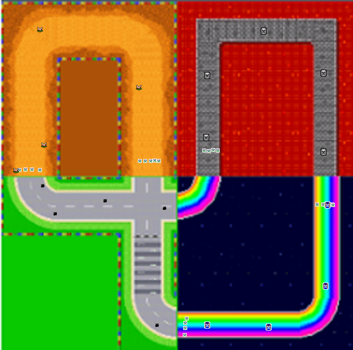 Four Corners Circuit - Mario Kart PC
